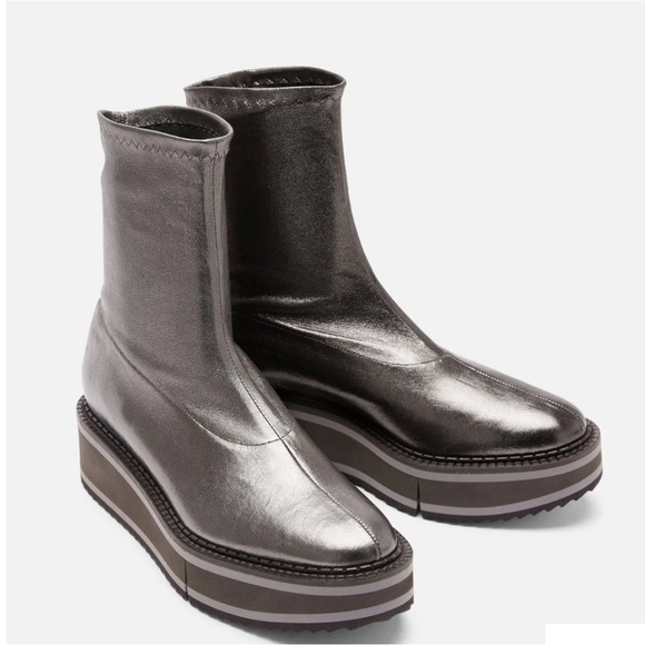 Robert Clergerie | Shoes | Silver Robert Clergerie Metallic Platform ...